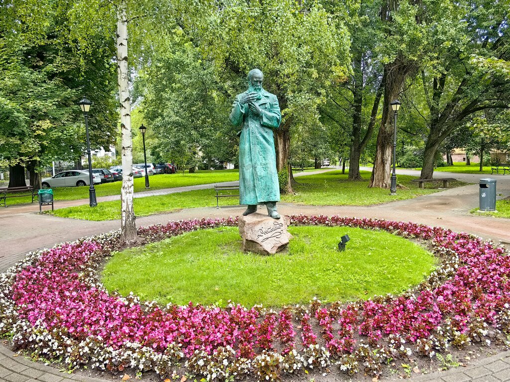 Anıt, heykel Ф.М. Достоевский, Kaliningrad, foto