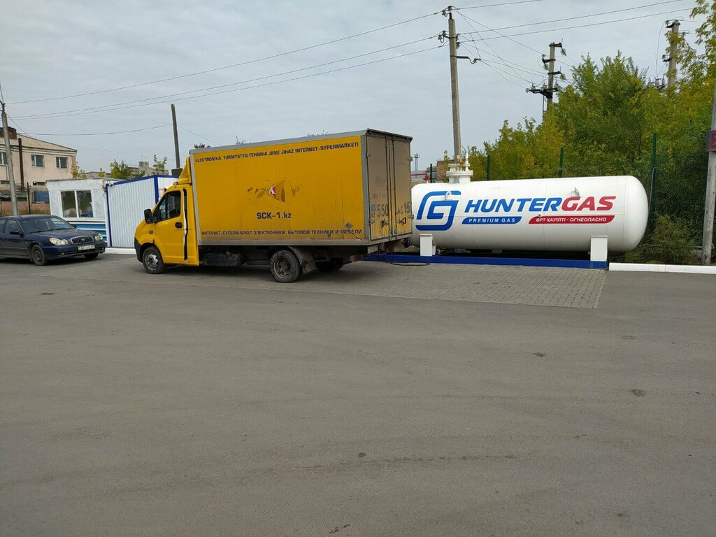 Otogaz dolum istasyonu Hunter, Karağandı, foto