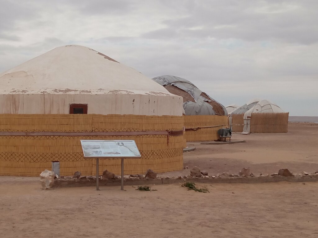 Kamp alanları Ayaz-Kala, Karakalpakistan, foto