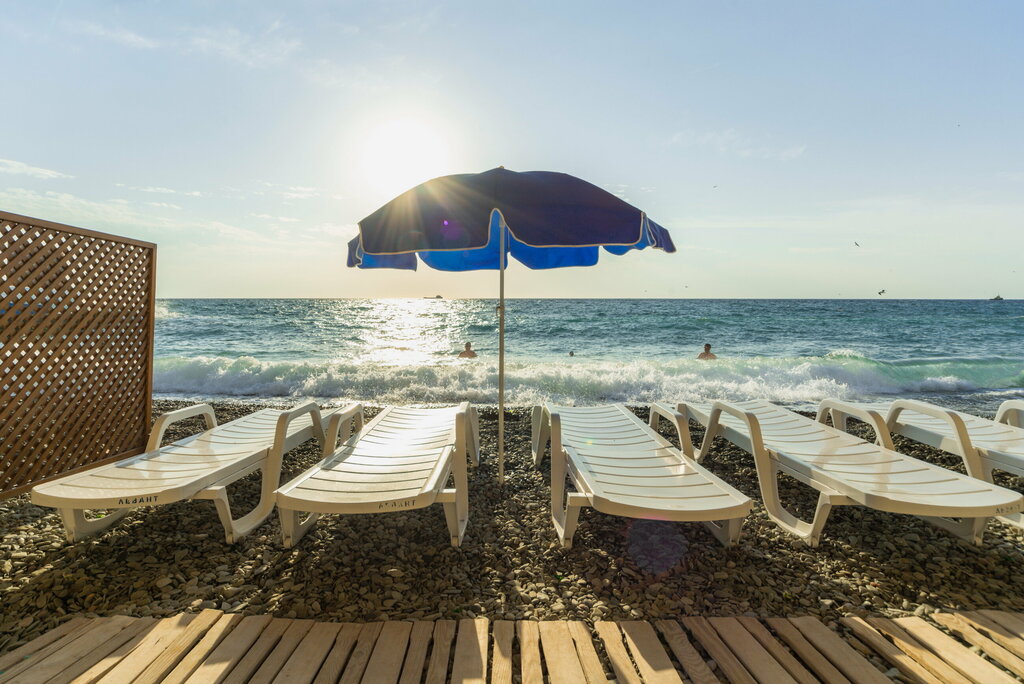 Plaj Gagarinskiy beach, Yalta, foto