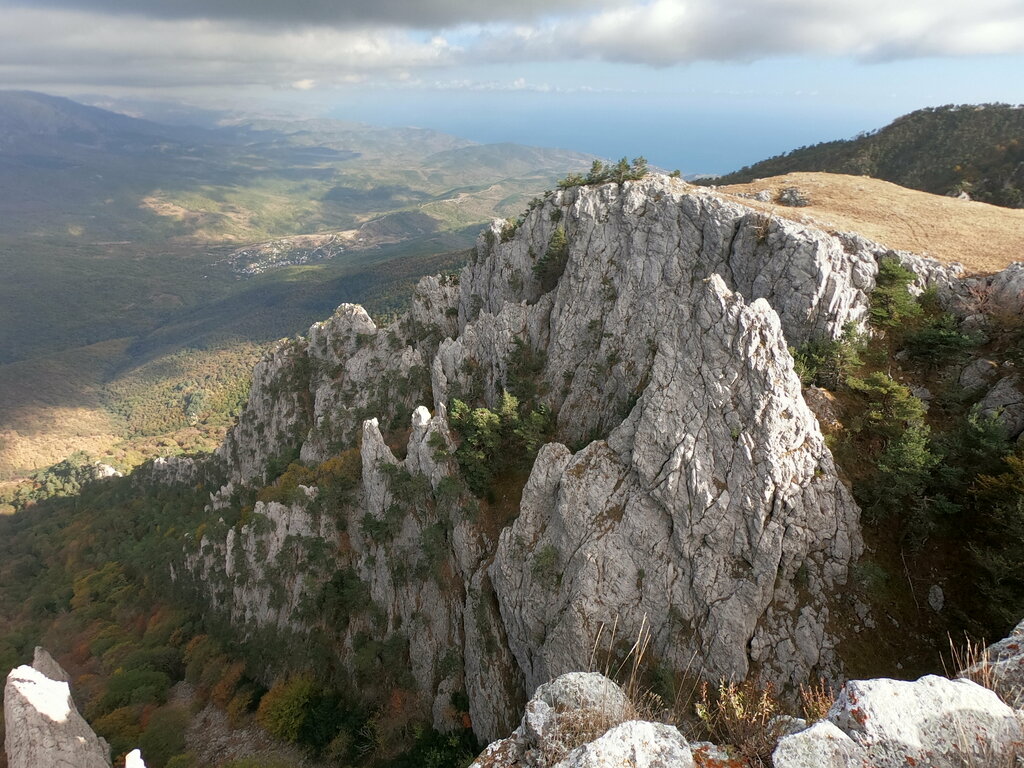 Seyir terası Смотровая площадка Перья Хапхала, Kırım Cumhuriyeti, foto
