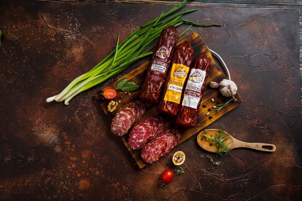 Kasap, şarküteri Skopinskiy, Riazanskaya oblastı, foto