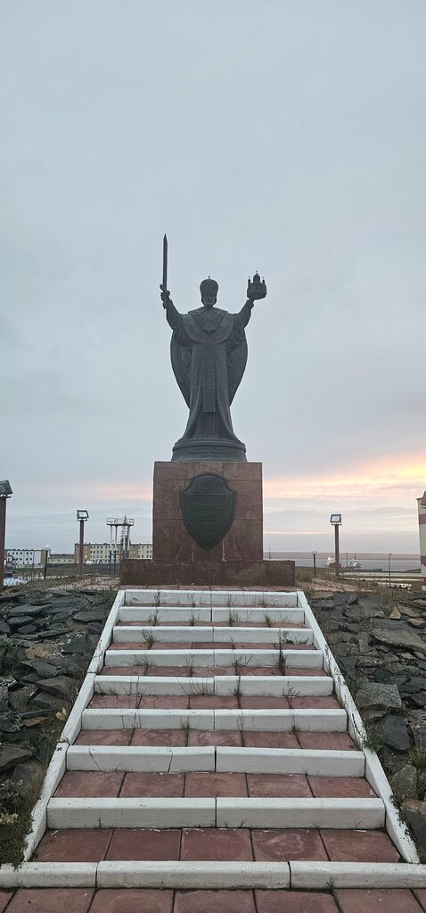 Anıt, heykel Святитель Николай, Arhangelskaya oblastı, foto