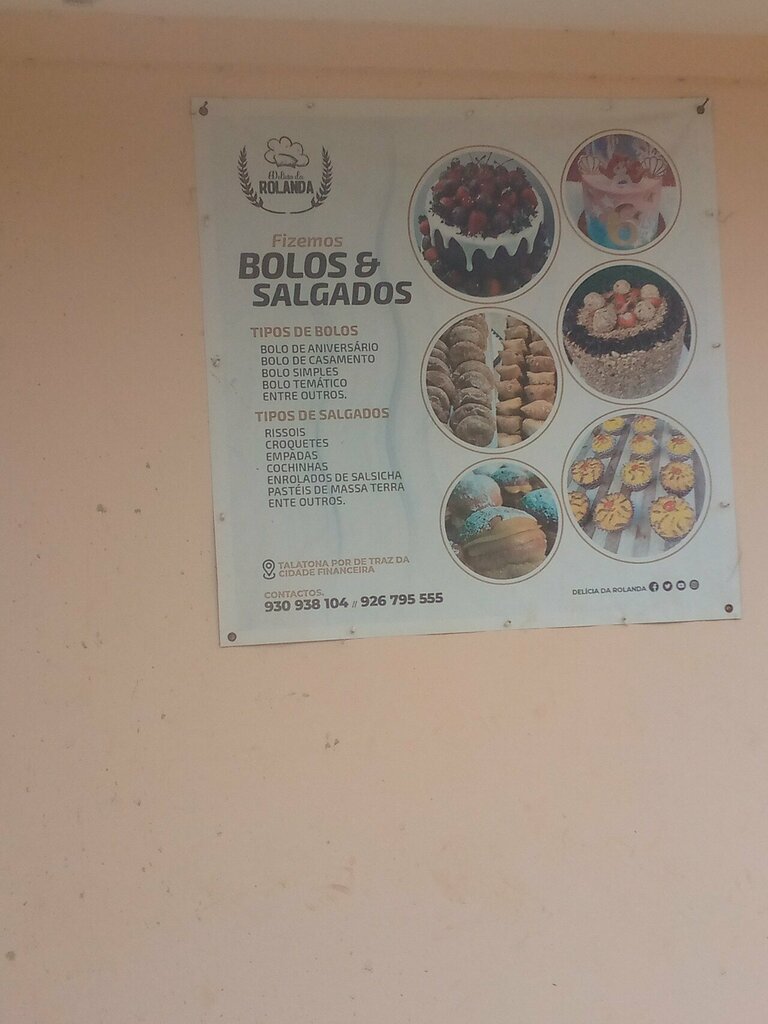 Pasta, şekerleme ve tatlı Delicia da Rolanda, Loanda, foto