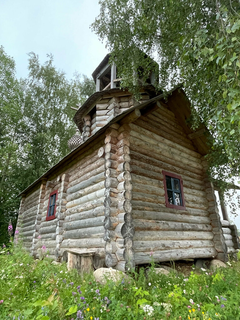 Şapel, haç anıtı Часовня Спаса Преображения, Vologodskaya oblastı, foto