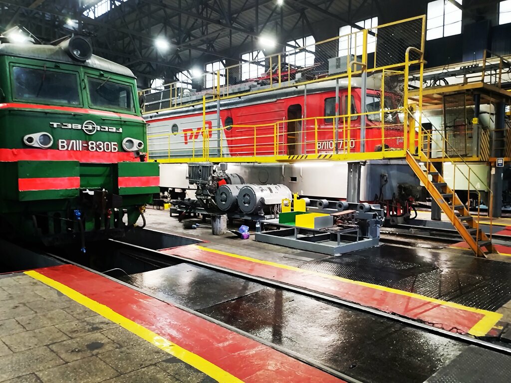 Demiryolları yönetimi ve bakımı Локомотивное депо Рыбное, Rybnoye, foto
