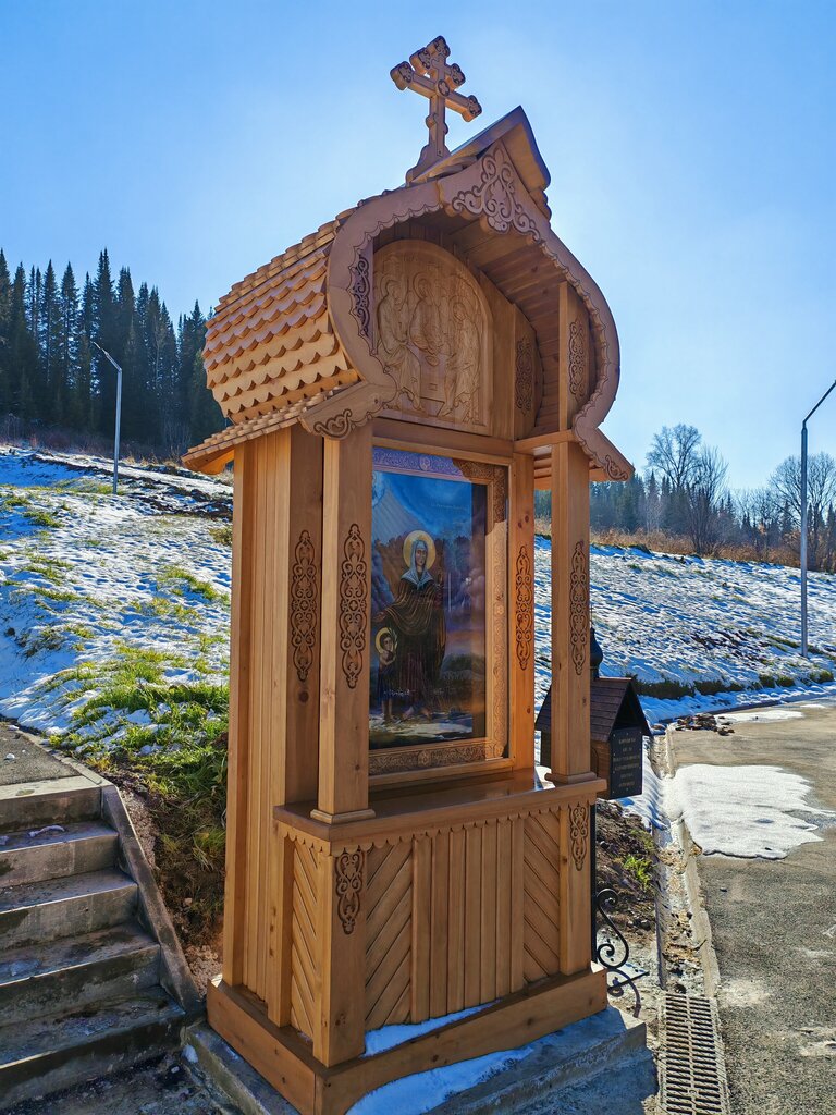 Şapel, haç anıtı Часовня Кирика и Иулитты, Salair, foto
