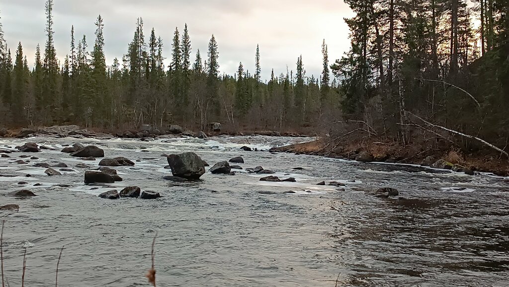 Şelale Waterfall, Murmanskaya oblastı, foto