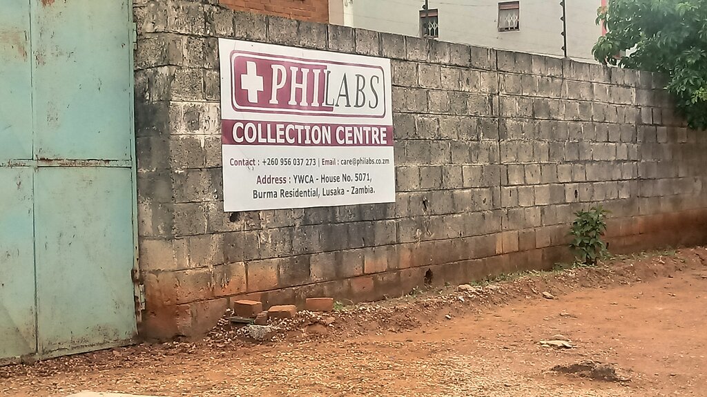 Tıbbi laboratuvarlar Philabs Collection Centre, Lusaka, foto