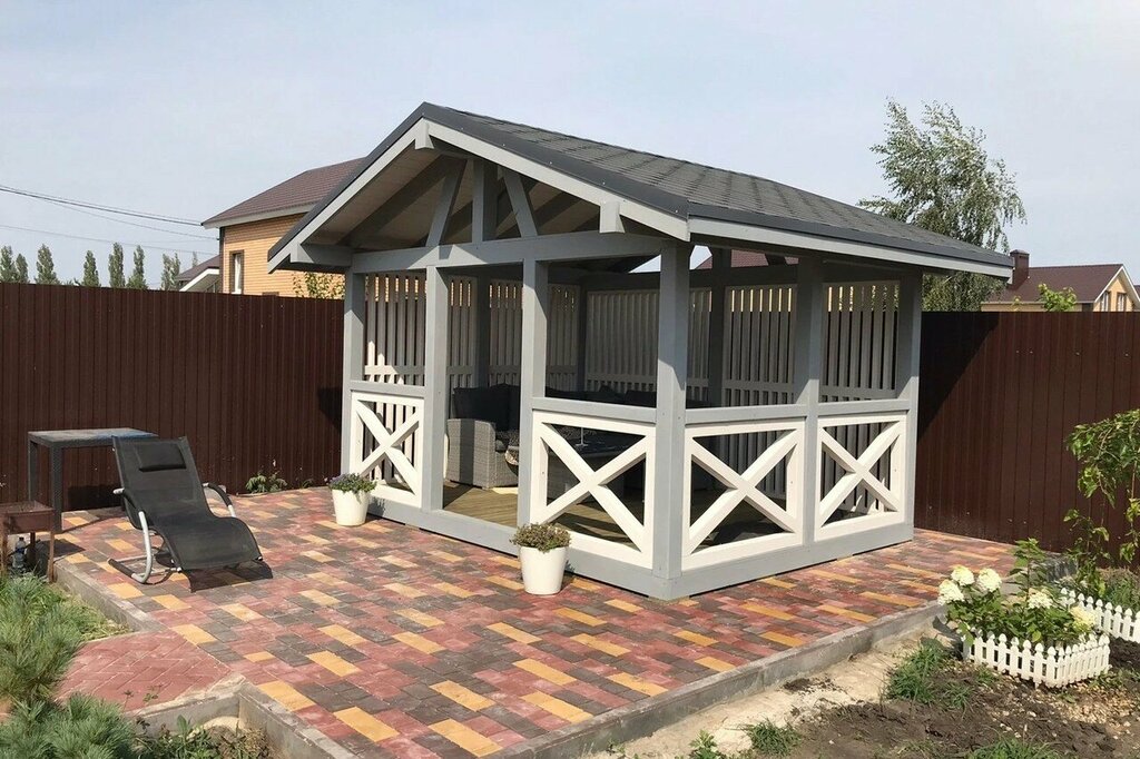 Ahşap endüstrisi Эко Беседки, Vologodskaya oblastı, foto