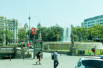 Plaza de Cataluña (Comunidad Autònoma de Cataluña, Barcelona, Catalonia Square), tren istasyonu  Barselona'dan