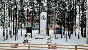 Героям Великой Отечественной войны 1941-1945 гг. (Tomsk Region, Chainskiy rayon, selo Lebotyor), anıt, heykel  Tomskaya oblastından