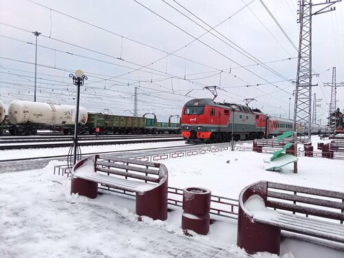 Вокзал Ленинск-Кузнецкий, железнодорожный вокзал, Вокзальная ул., 11 ...
