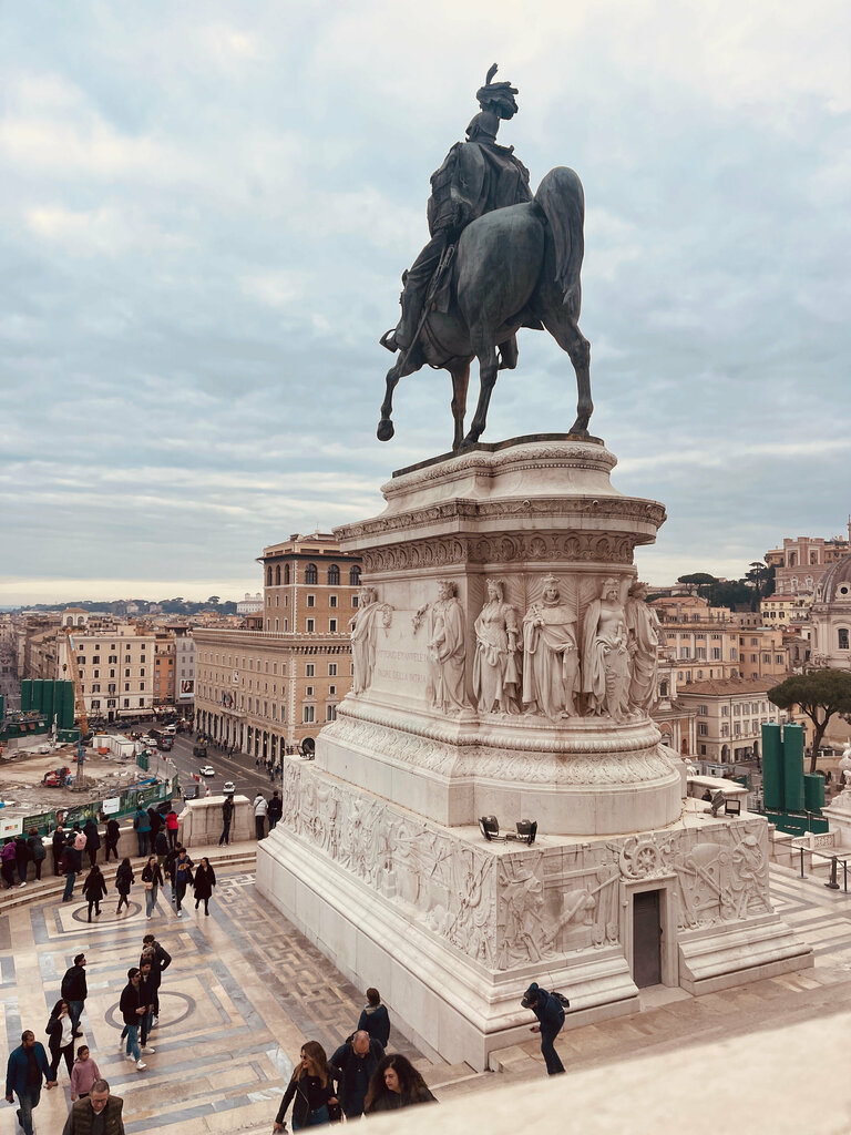 Anıt, heykel Statua equestre di Vittorio Emanuele II, Roma, foto