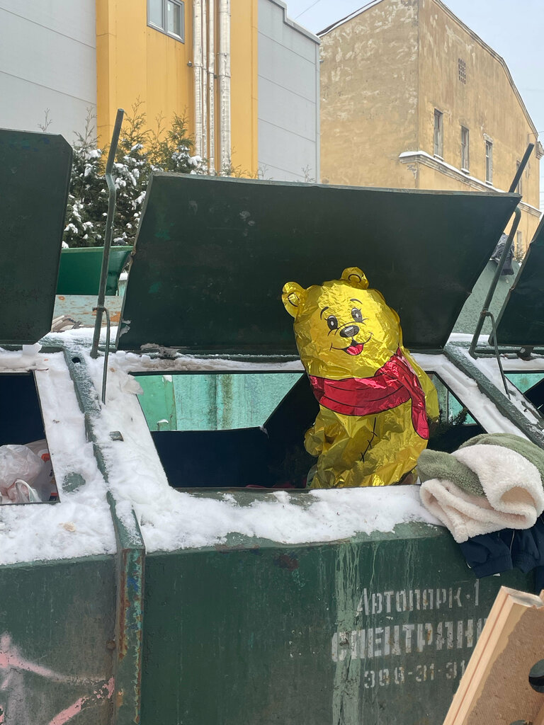Çöp alanları Trash and garbage disposal area, Saint‑Petersburg, foto