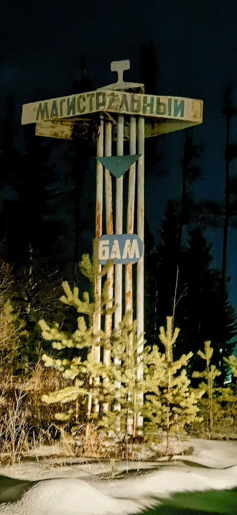 Anıt, heykel Стела Бам Магистральный, İrkutskaya oblastı, foto