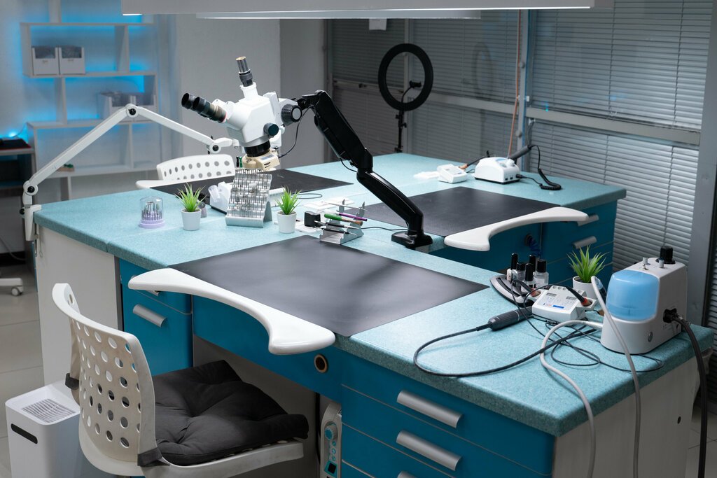 Diş laboratuvarı Stroeva Lab, Moskova, foto