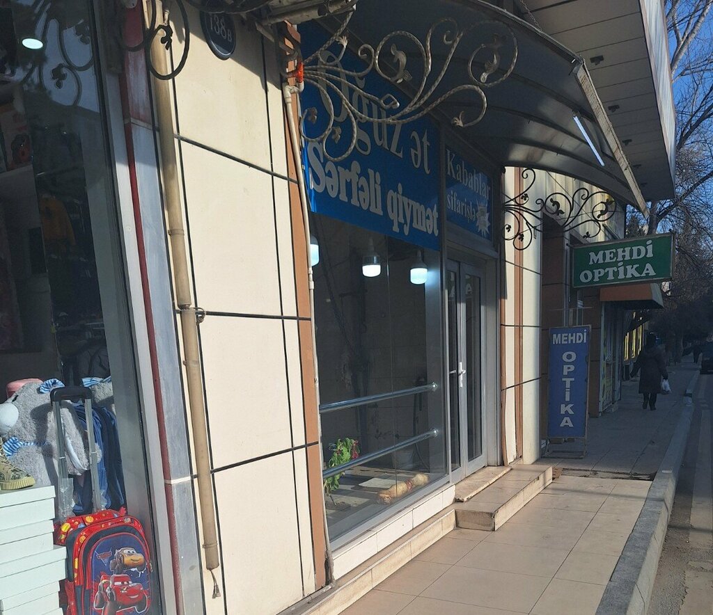 Kasap, şarküteri Qəssab dükanı, Bakü, foto