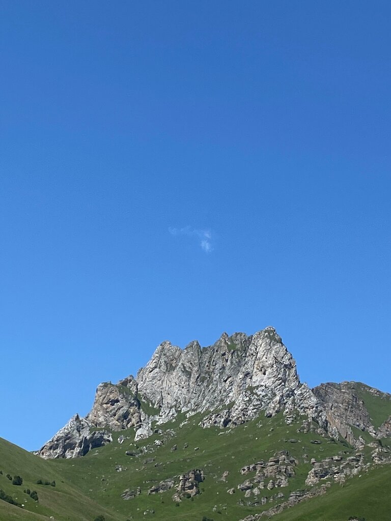 Dağ zirvesi Гора Борзонти, Çeçen Cumhuriyeti, foto