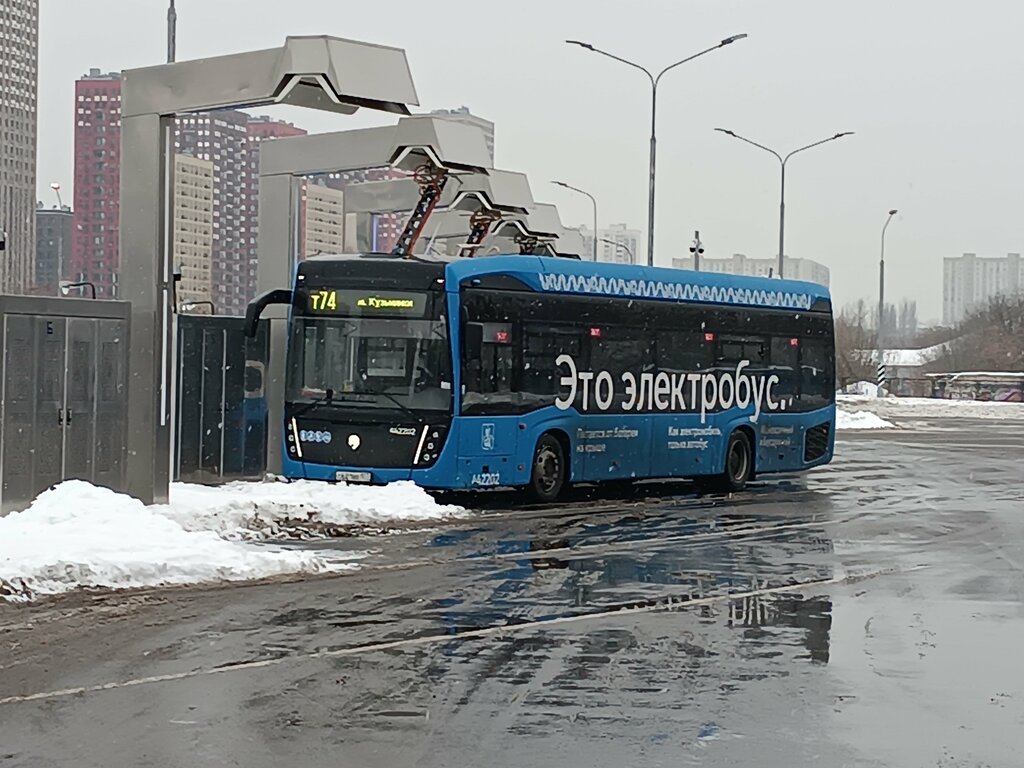 Ulaşım altyapısı Станция зарядки электробусов, Moskova, foto
