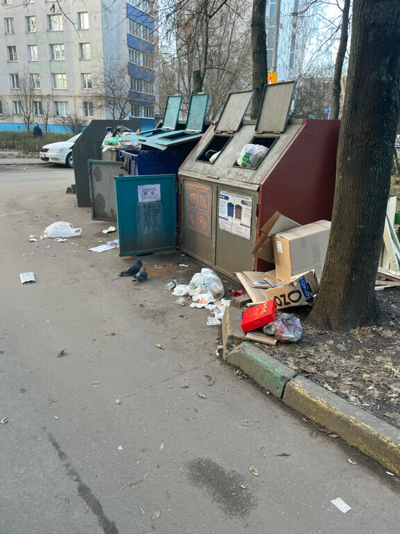 Çöp alanları Trash and garbage disposal area, Moskova, foto