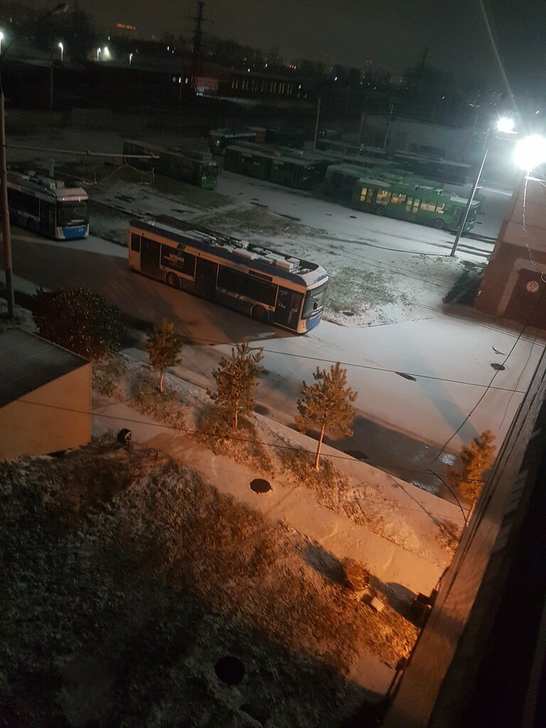Troleybüs otoparkı Depo Filial 3 Leninsky trolleybusny, Novosibirsk, foto