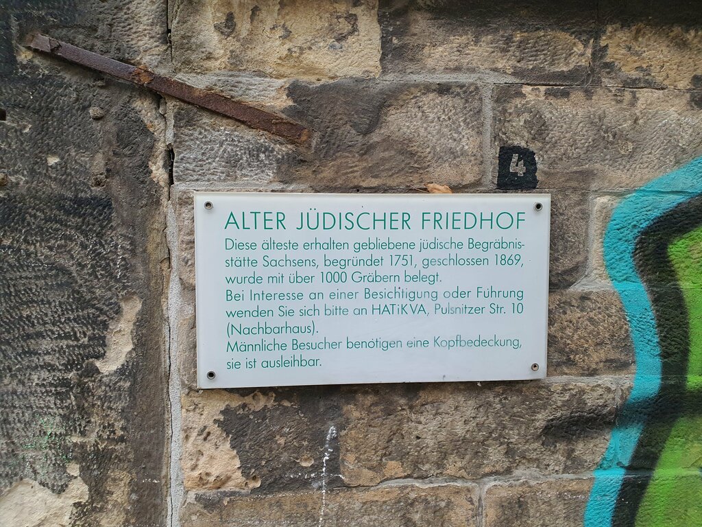 Mezarlıklar Alter Jüdischer Friedhof, Dresden, foto