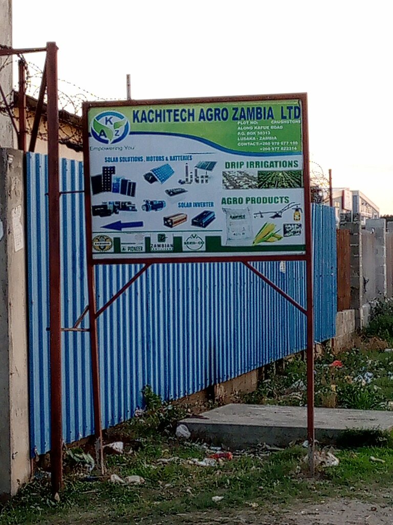 Elektrik ve elektrikli ürün mağazası Kachitech Agro Zambi, Lusaka, foto