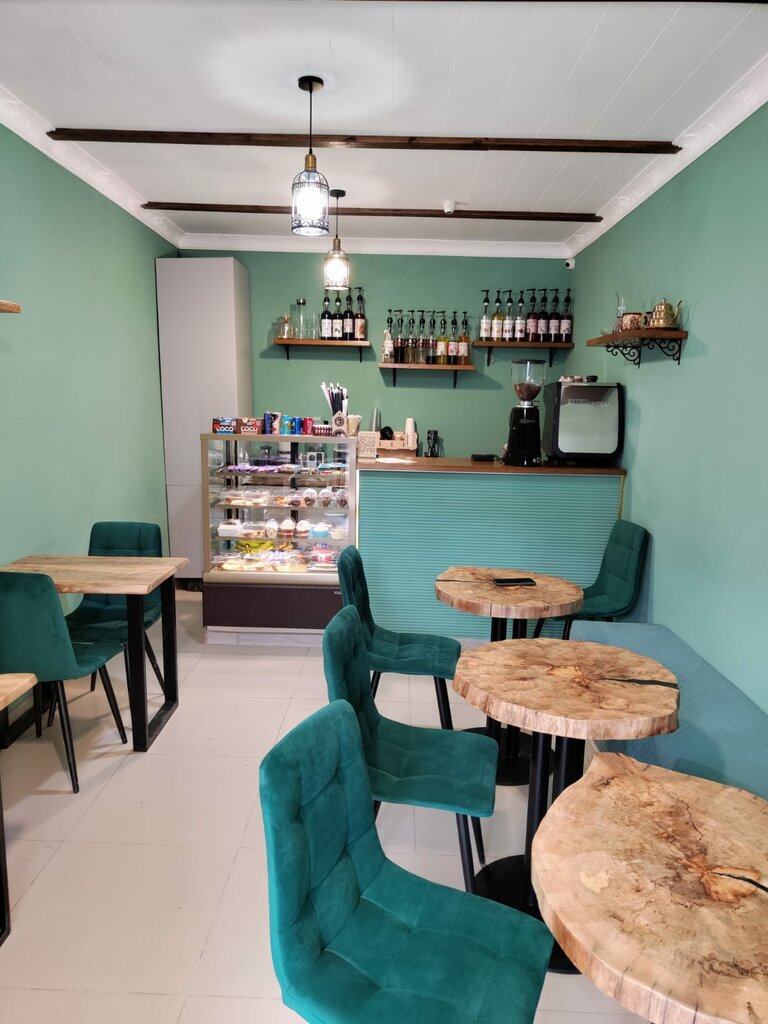 Kahve dükkanları Black gold coffee, Dağıstan, foto