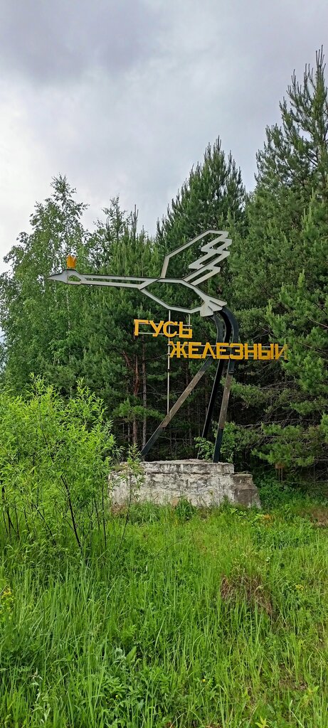 Giriş işareti Гусь-Железный, Riazanskaya oblastı, foto