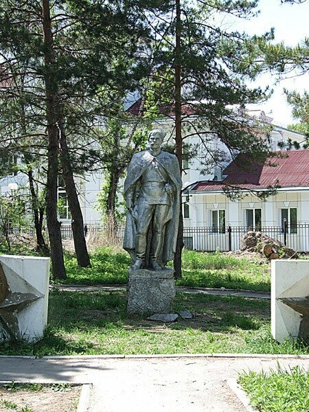 Anıt, heykel В.И. Чапаев, Habarovsk, foto