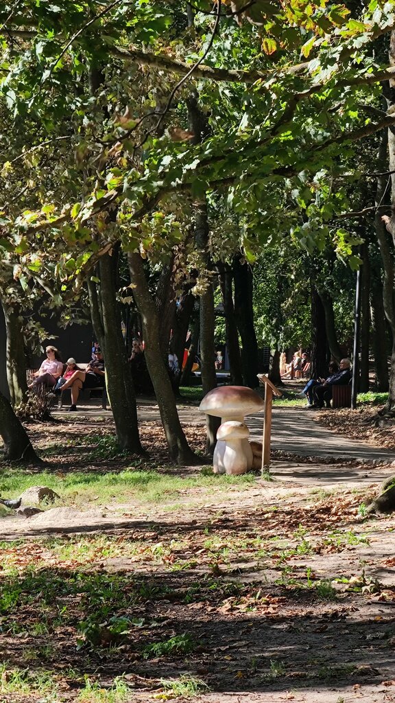 Park, sokak heykeli Боровик, Zelenogradsk, foto