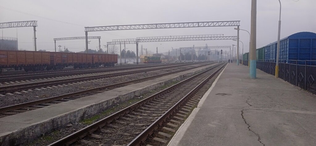 Tren istasyonu Hucend İstasyonu, Suğd (Sogd) ili, foto