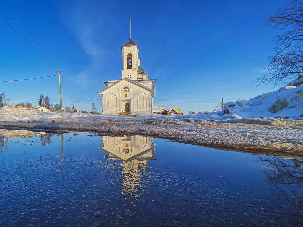Ortodoks kiliseleri Церковь Архангела Михаила, Vologodskaya oblastı, foto