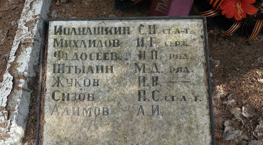 Anıt, heykel Братская могила советских воинов, Novgorodskaya oblastı, foto