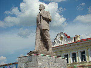 В.И. Ленин (Kostroma Region, Nerekhta, Lenina Street), anıt, heykel  Nerehta'dan