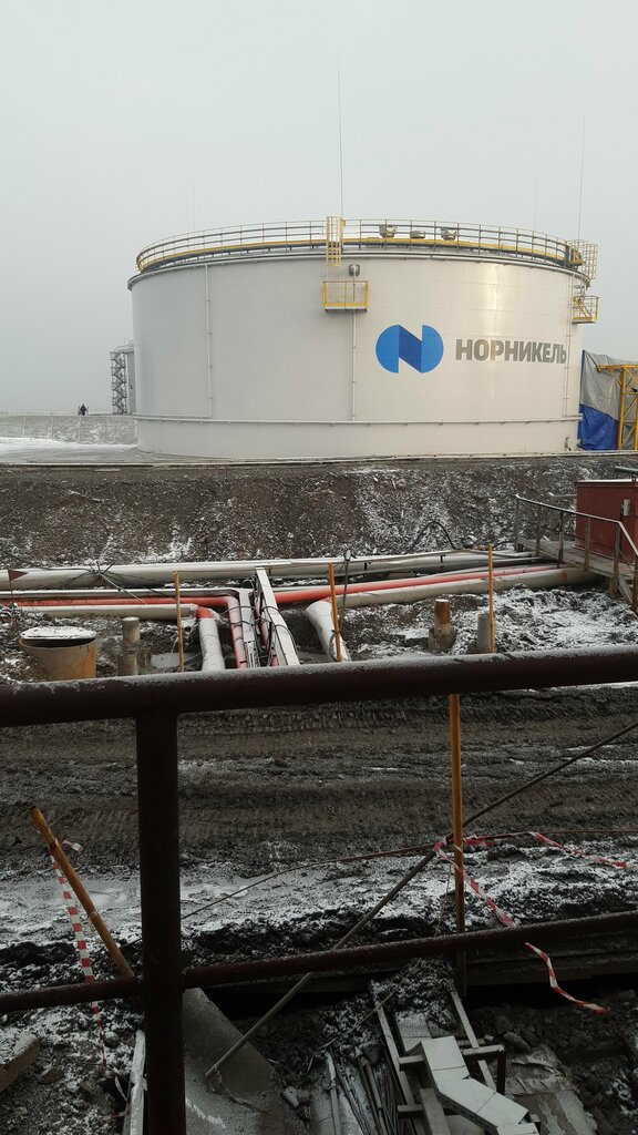 Elektrik santrali Norilskaya CHP-1, Krasnoyarski krayı, foto