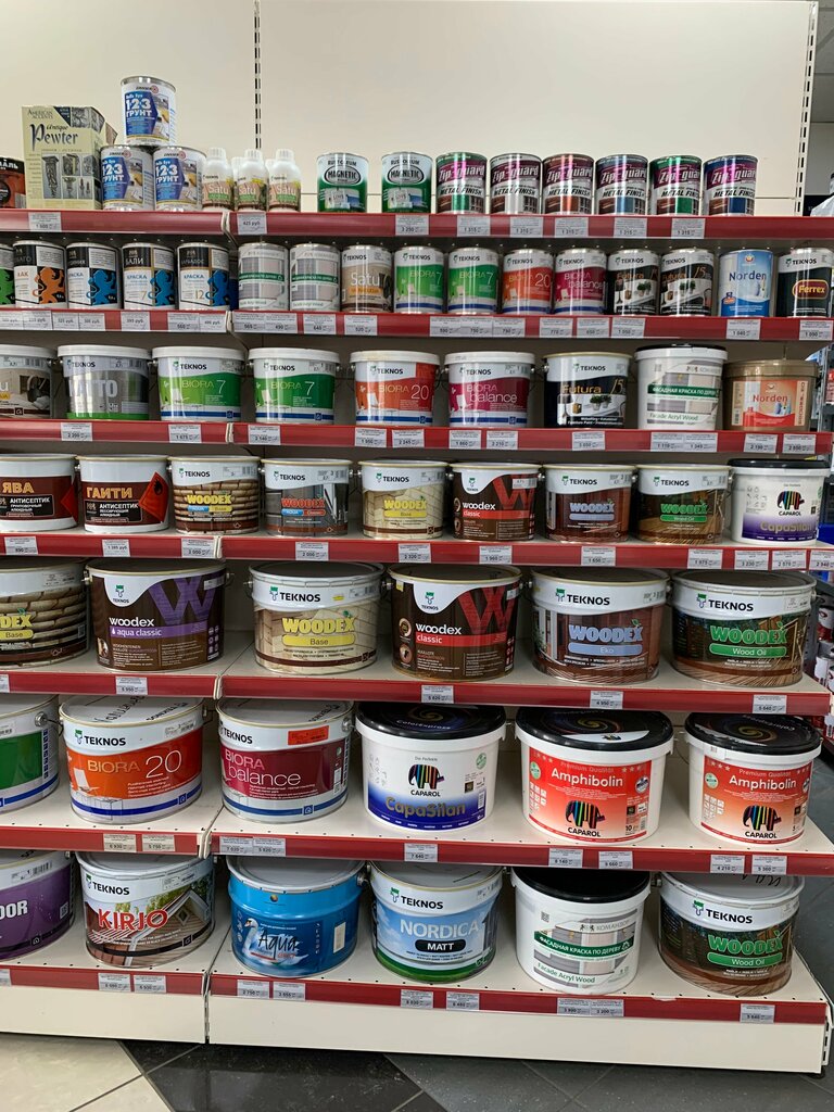 Boya ve cila malzemeleri üretim ve satış yerleri Color Studio, Krasnoyarsk, foto