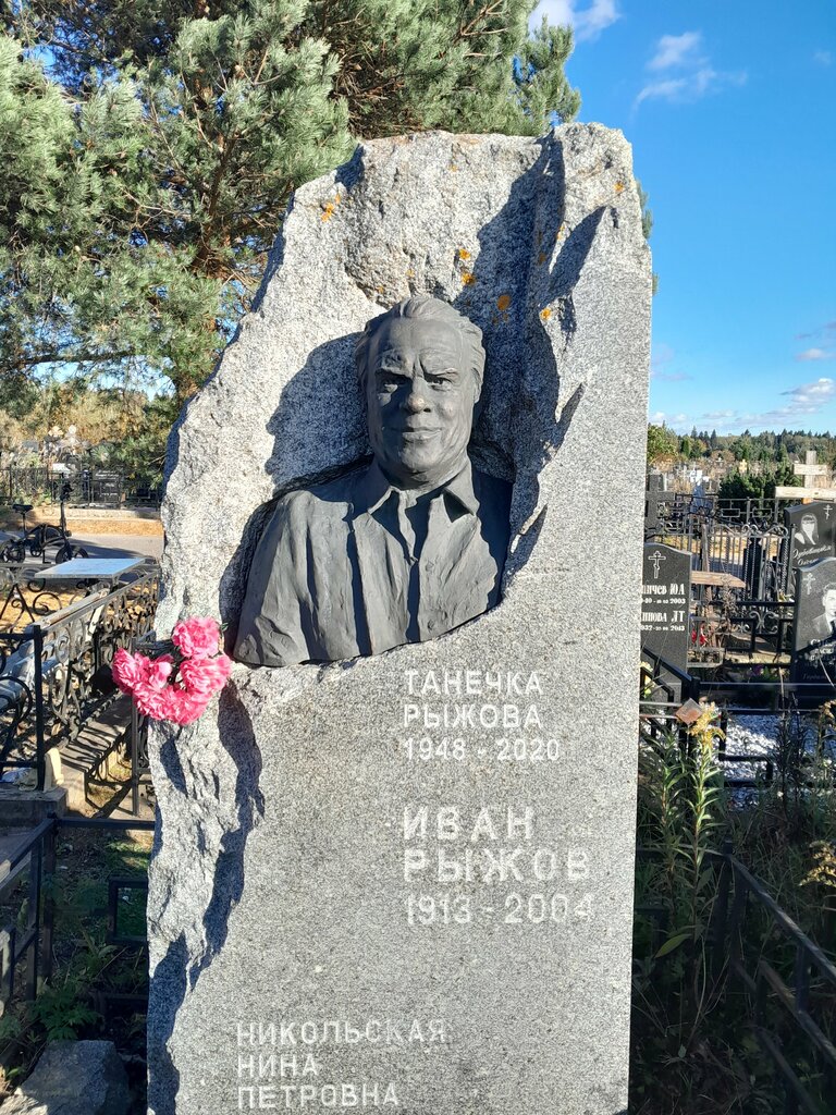 Ünlü kişilerin mezarları Актёр Иван Петрович Рыжов, Moskova ve Moskovskaya oblastı, foto
