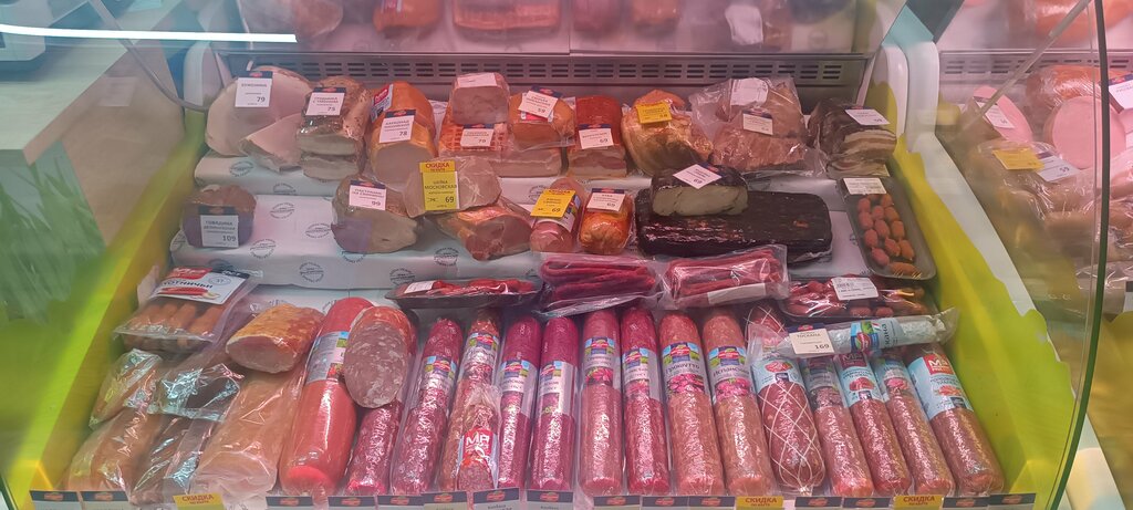 Kasap, şarküteri Мясницкий ряд, Moskova ve Moskovskaya oblastı, foto