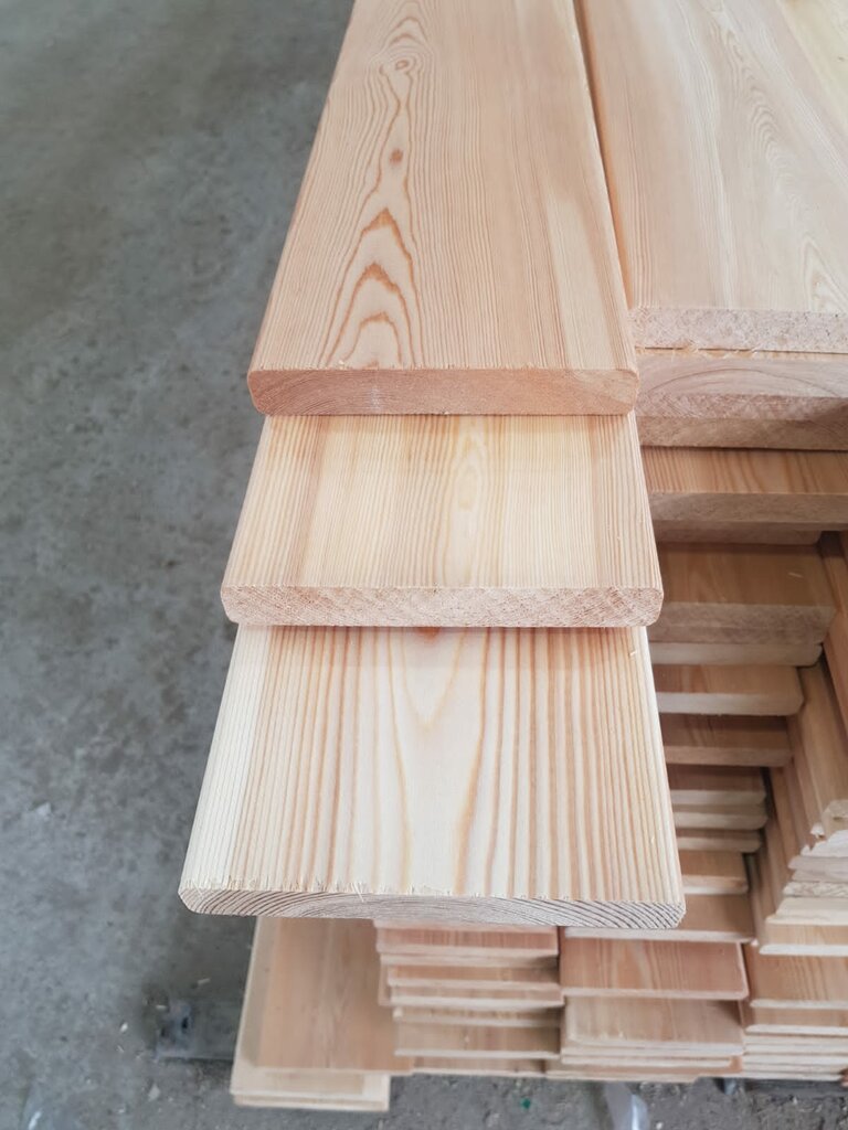 Kereste üretim ve satış şirketleri Larches, Moskova, foto