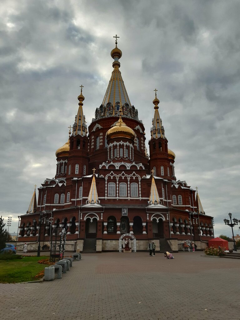 Şapel, haç anıtı Chapel of Peter and Fevronia of Murom, Izhevsk, foto