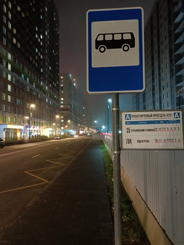 Toplu taşıma durağı Projected Drive No. 8207, Moskova, foto