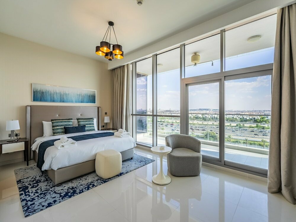 Kısa süreli konaklama Exquisite Studio With Cityscape View, Dubai, foto