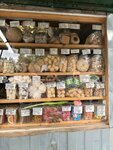 Продуктовый рынок (Leningrad Region, Priozerskiy District, Sosnovskoye selskoye poseleniye, dachny massiv Orekhovo-Severnoye), gıda pazarı  Saint‑Petersburg ve Leningradskaya oblastından