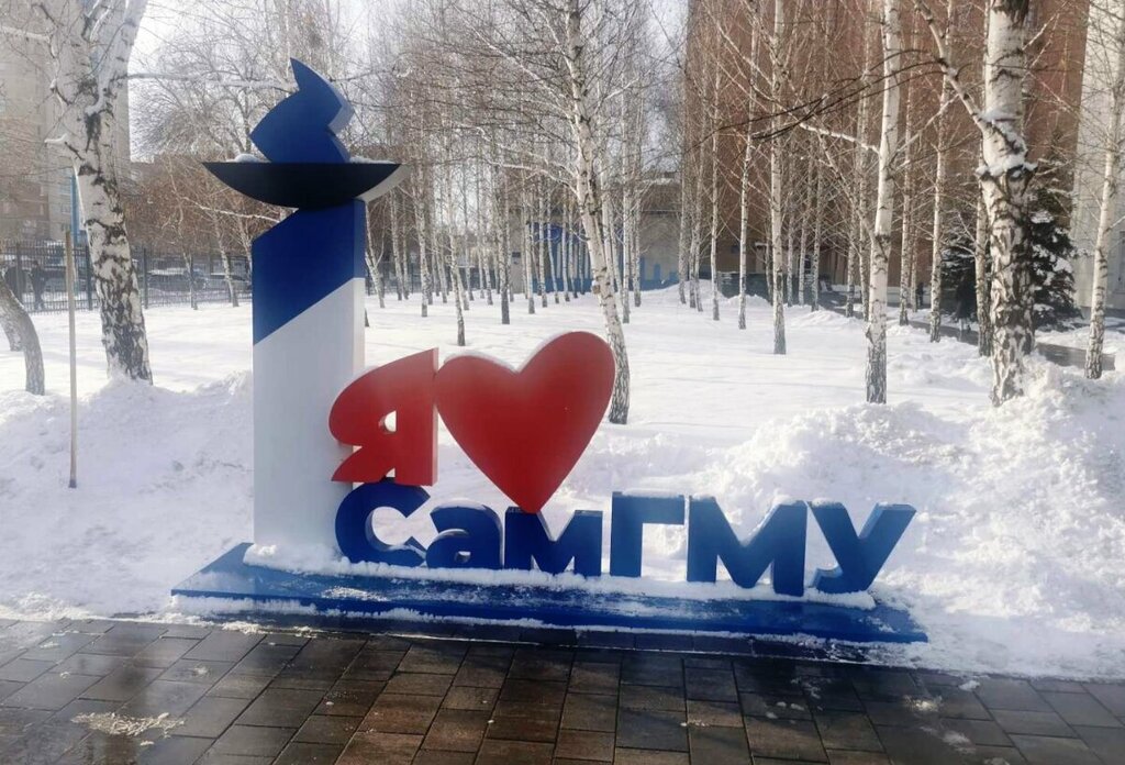 Dekorasyon ve süsleme, onur panosu Я люблю СамГМУ, Samara, foto