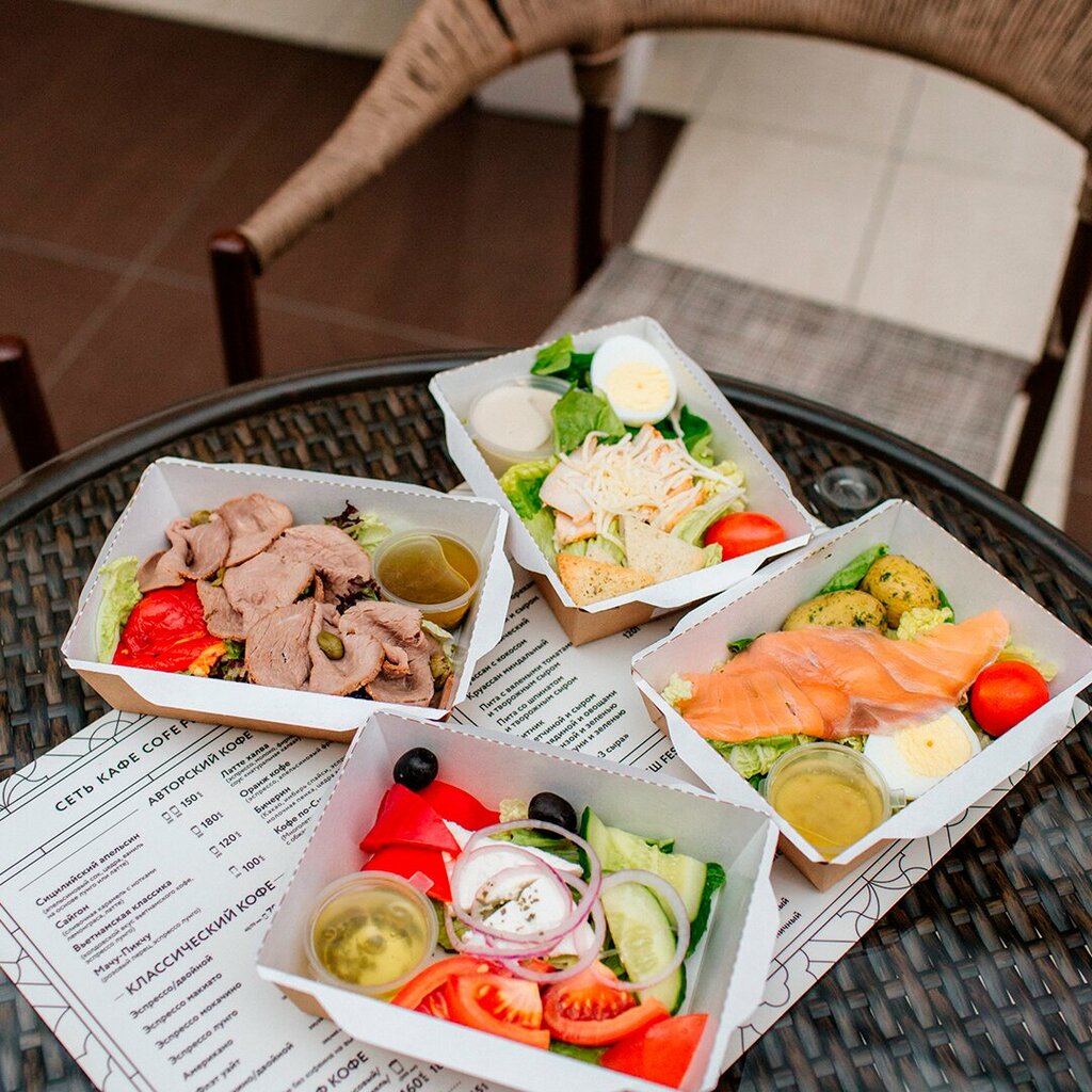 Kahve dükkanları CofeFest, Moskova, foto