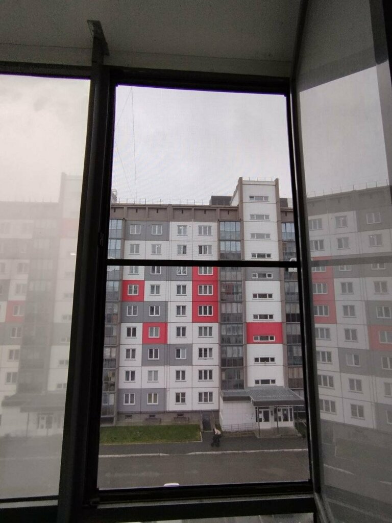 Sineklik Mosquito nets on windows in Novosibirsk, Novosibirsk, foto