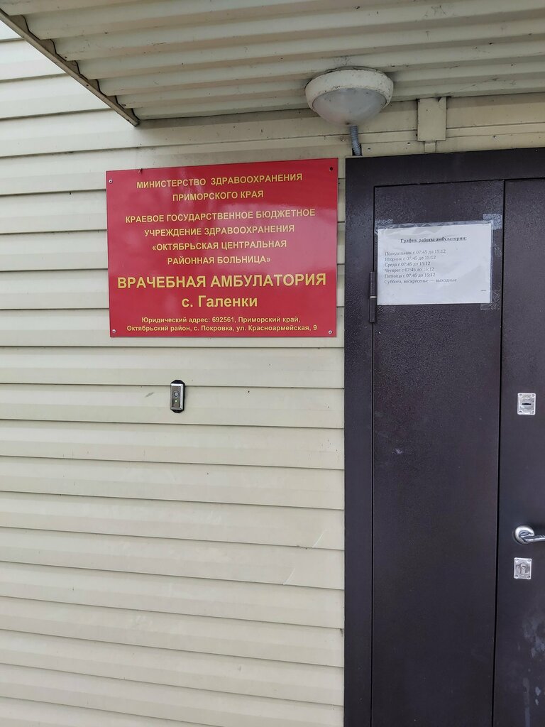 Aşılama noktası Пункт вакцинации в КГБУЗ Октябрьская ЦРБ, Primoriye, foto
