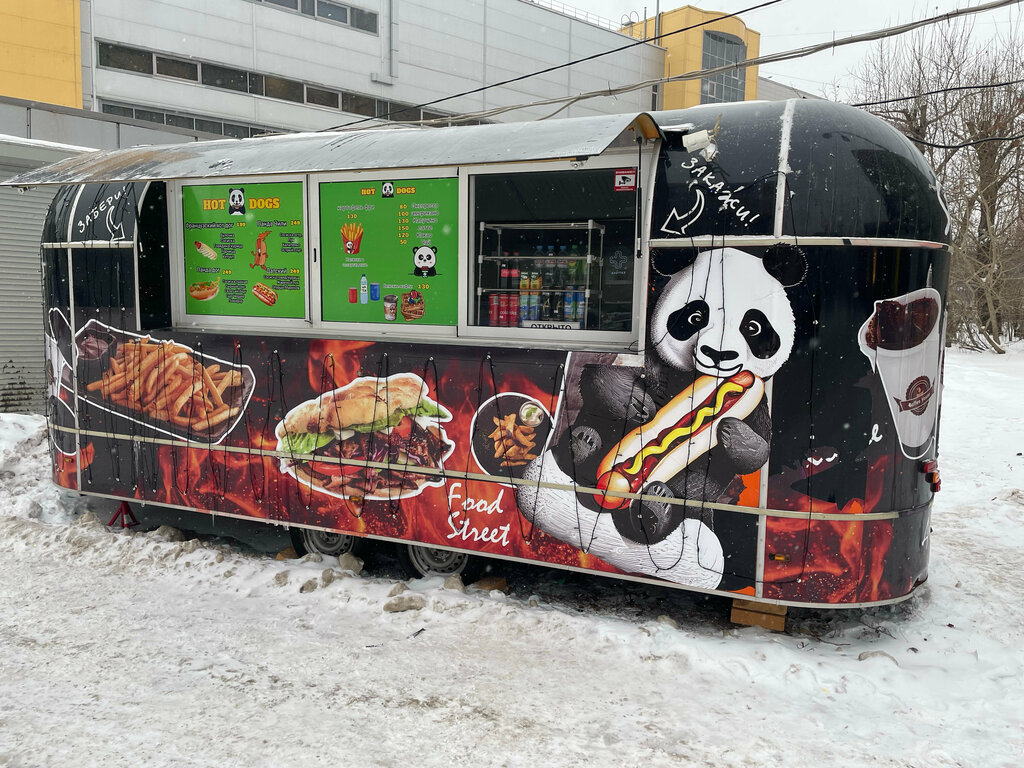 Fast food Hot panda dogs, Saint‑Petersburg, foto
